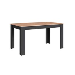 ByLiving Esstisch NORI, Breite 140 cm, anthrazit/Artisan Eiche (Eiche-Optik)