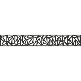 GroJa Einzelprofil Designeinsatz 'Triangle' Aluminium anthrazit 180 x 30 cm