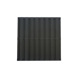WPC-Zaun 'Miro' anthrazit 180 x 180 cm