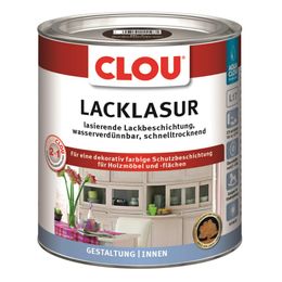 CLOU® Clou Lacklasur nussbaumfarben dunkel seidenmatt 375 ml