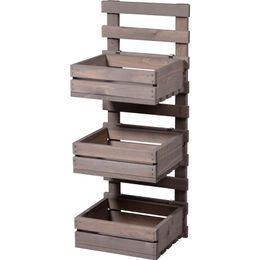 Dobar 3-stufiges Wandregal, Grau