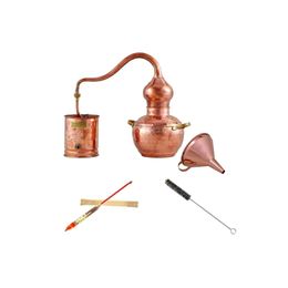 ich-zapfe Komplettset - Destille alembic premium 2 Liter Kupfer
