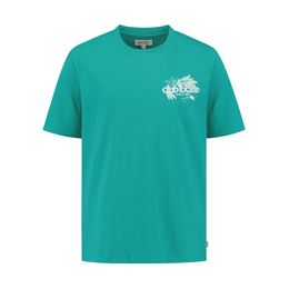 Shiwi T-Shirt 'Finn Club Locale' Herren Gr&ouml;&szlig;e XXL elfenbein / petrol