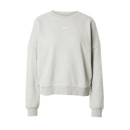BOSS Sweatshirt 'C_Esweaty' Damen Gr&ouml;&szlig;e S grau / wei&szlig;