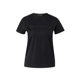 K by KARL LAGERFELD Karl Lagerfeld T-Shirt 'COMMERCIAL' Damen Gr&ouml;&szlig;e XXL schwarz