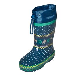 Playshoes Gummistiefel M&auml;dchen Gr&ouml;&szlig;e 28 marine / mischfarben