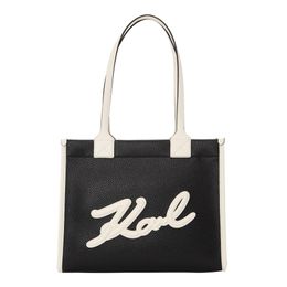 K by KARL LAGERFELD Karl Lagerfeld Shopper Damen Gr&ouml;&szlig;e One Size creme / schwarz