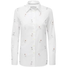Sch&ouml;ffel Country Bluse Norfolk Jack Rusel/Wei&szlig; mit Hundemotiv (Gr&ouml;&szlig;e: 20)