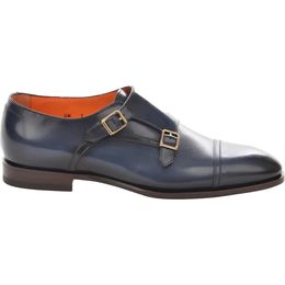 Santoni Double Buckle Blauw - Gr. UK_10_5 - in Blau