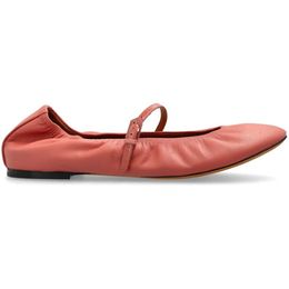 Lanvin Ballerinas - Flat Shoes Litchi - Gr. 37 (EU) - in Beige - f&uuml;r Damen