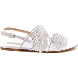 POLLY PLUME Sandalen - Sandals White - Gr. 40 (EU) - in Wei&szlig; - f&uuml;r Damen