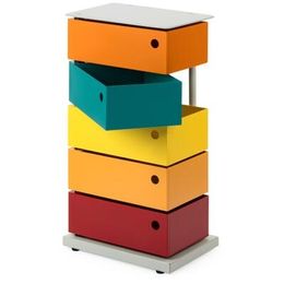 Dottus Trade Drehladen-Container Stahlblech 5-fach Polychrom Bruno
