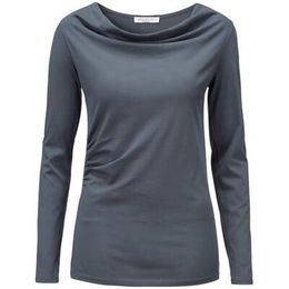Alma ＆ Lovis Damen-Shirt Cascade M Taubenblau