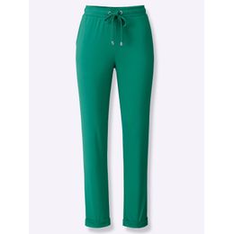 Heine Witt Damen Schlupfhose mit Rundum-Dehnbund, gr&uuml;n, Gr&ouml;&szlig;e 48