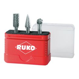 Ruko Hartmetall-Frässtifte-Satz in Mini-Box 3-teilig (116001)