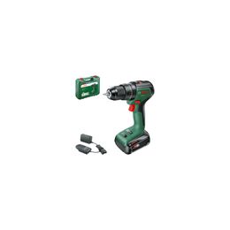 Bosch UniversalImpact 18V-60 Akku-Zweigang-Schlagbohrschrauber mit Syneon Chip und Power for ALL System 18 V 2 Ah 06039D7101)