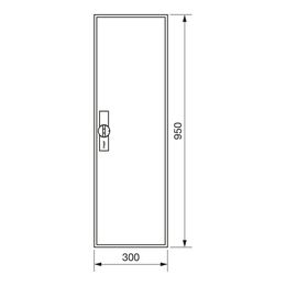 Hager Z&auml;hlerschrank,universZ 950x300x205,IP44 ZB21S)