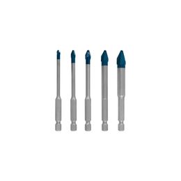 Bosch EXPERT HEX-9 HardCeramic Bohrer-Set 4/5/6/8/10mm 5-tlg. für Dreh- und Schlagbohrer | für Keramik, Fliesen oder Glas | mit Sechskantschaft und Diamantbeschichtung, 2608900597)