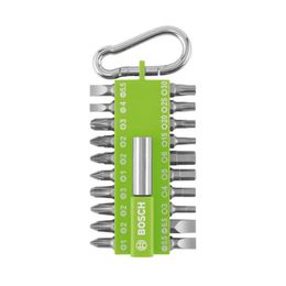 Bosch 21-teiliges Schrauberbit-Set mit Snap-hook (hellgrün) Ausstellerversion (2607012002)