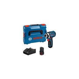 Bosch Akku-Drehschlagschrauber GDR 12V-105 mit 2 x 2,0 Ah Li-Ion Akku L-BOXX (06019A6977)
