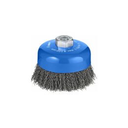 Bosch Topfbürste Stahl gewellter Draht 100 mm 0,5 mm 8500 U/ min M 14 (1608614011)