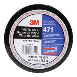 3M PVC-Klebeband weich, Farbe: BLACK (471IW-S50-D)