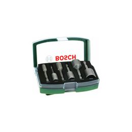 Bosch Professional Steckschl&uuml;ssel-Set, 6-teilig | f&uuml;r Schrauber oder Bohrer | mit Sechskantschaft und magnetischer Spitze | bestehend aus 6 Steckschl&uuml;sseln in verschiedenen Gr&ouml;&szlig;en | 2607017313)