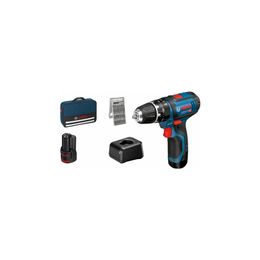 Bosch Power Tools Akku-Schlagbohrschrauber 12 V,Bohrset, Tasche GSB 12V-15 (06019B690K)
