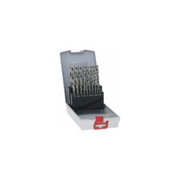 Bosch Metallbohrer-Set HSS-G ProBox , 19-teilig , DIN338 , Spitzenwinkel:135° , Durchmesserbereich:1 -10 mm , für Metall und Kunststoff , 3165140105574 (2608587013)