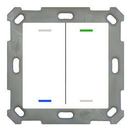 MDT technologies Taster Light 55 2-fach RGBW, rws/glä, neutral BE-TAL55T2.01)