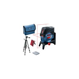 Bosch Kombilaser GCL 2-50 C mit 4 x 1,5-V-LR6-(AA)-Batterien RM 2 BT 150 (0601066G02)