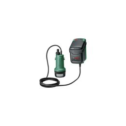 Bosch Akku-Regenwasserpumpen GardenPump 18V-2000: Akku 18V 2.5Ah, Ladegerät AL 1810 CV (06008C4202)