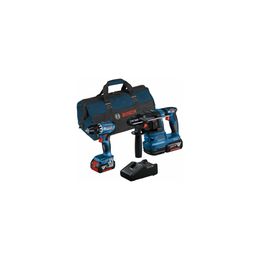 Bosch Combo Kit 2-tlg. 18V: GSR 18V-45 + GBH 18V-22 + 2 x Akku 4.0Ah, Schnellladeger&auml;t (0615A50038)