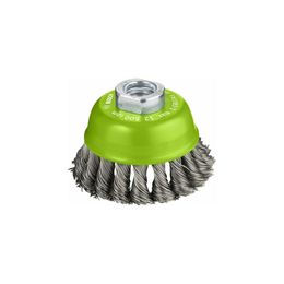 Bosch Topfb&uuml;rste Edelstahl gezopfter Draht 75 mm 0,5 mm 12500 U/ min M 14 (2608622060)