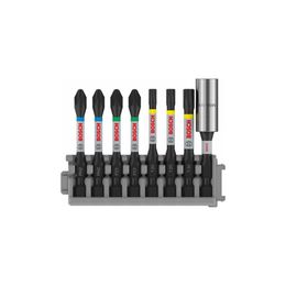 Bosch Schrauberbit-Set Impact Control 8-teilig 2 x PH2 2x PZ2 T20 T25 T30 50 mm (2608522326)