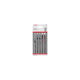 Bosch Stichsägeblatt-Set Wood and Plastics 5-teilig Einnockenschaft (2608667858)