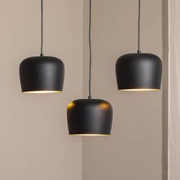 Opviq Hängeleuchte Berceste N-1410 schwarz Metall 3-flammig linear
