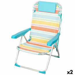 Strandstuhl Aktive 48 x 90 x 60 cm (2 Stück)