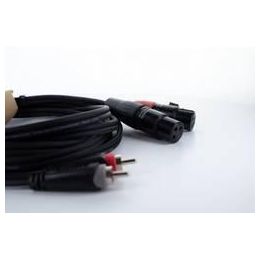 Cordial EU 1,5 FC XLR Verbindungskabel [2x XLR-Buchse 3 polig - 2x Cinch-Stecker] 1.50 m Schwarz