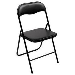 Perel folding chair padded Camping Stuhl Schwarz FP168B