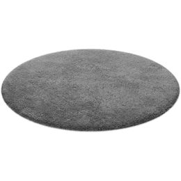 Badematte HOMIE LIVING "Porto Azzurro", grau (schiefer grau), H:30mm, Polyester, Badematten, Badteppich, uni, rechteckig & rund, waschbar, Badezimmerteppich