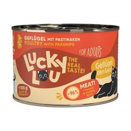 Lucky Lou Nassfutter Katze Adult Gefl&uuml;gel 12x200 g