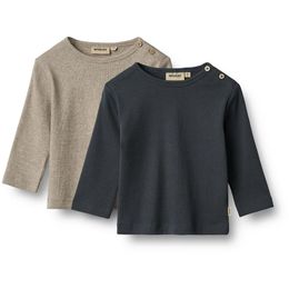 Wheat Shirt boy Blue, Grey size 86