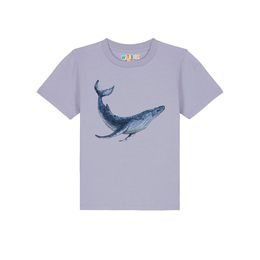 watabout.kids T-Shirt 'Wal' Jungen Gr&ouml;&szlig;e 110/116 navy / flieder