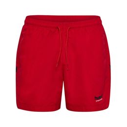 Hummel Badeshorts 'Ned' Herren Größe L rubinrot / schwarz