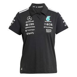 adidas Performance Sportshirt 'Mercedes - AMG Petronas Formula One Team' Damen Größe 4XS türkis / schwarz / weiß