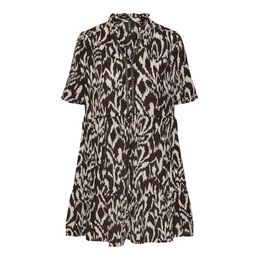 Pieces Kleid 'JEANITA' Damen Größe 34 dunkelbraun / offwhite