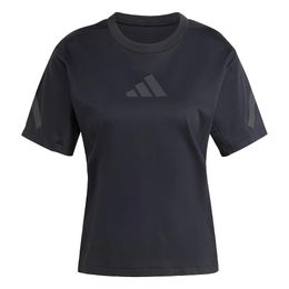 adidas Sportswear Funktionsshirt 'Z.N.E.' Damen Größe 4XS grau / schwarz
