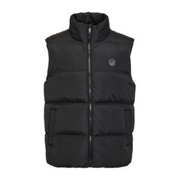 Threadbare. Threadbare Weste 'Gilet Lethame' Herren Größe XL schwarz / weiß