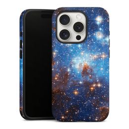 DeinDesign iPhone 15 Pro Handy Panzer Handyh&uuml;lle robuste Outdoor H&uuml;lle Schutzh&uuml;lle matt Weltall Star Galaxy Tough Case